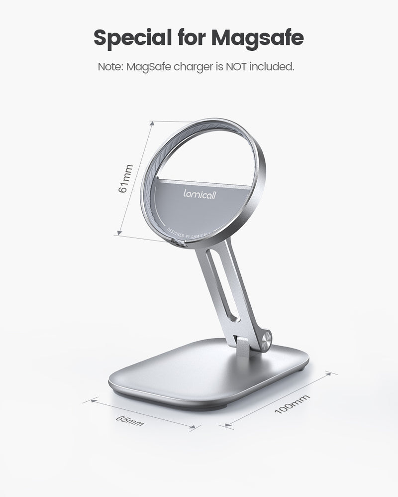 Lamicall Phone Stand for MagSafe Charger - Foldable Adjustable Chargin