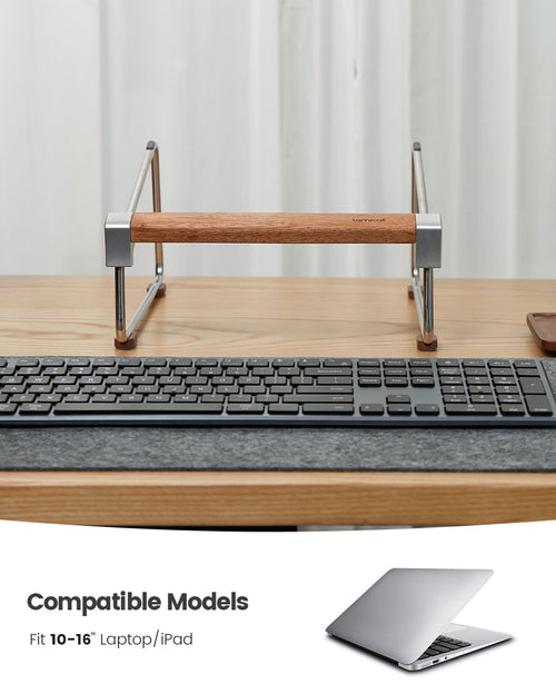Walnut Wooden Laptop Stand: Portable Cooling, Desktop Computer Stand f