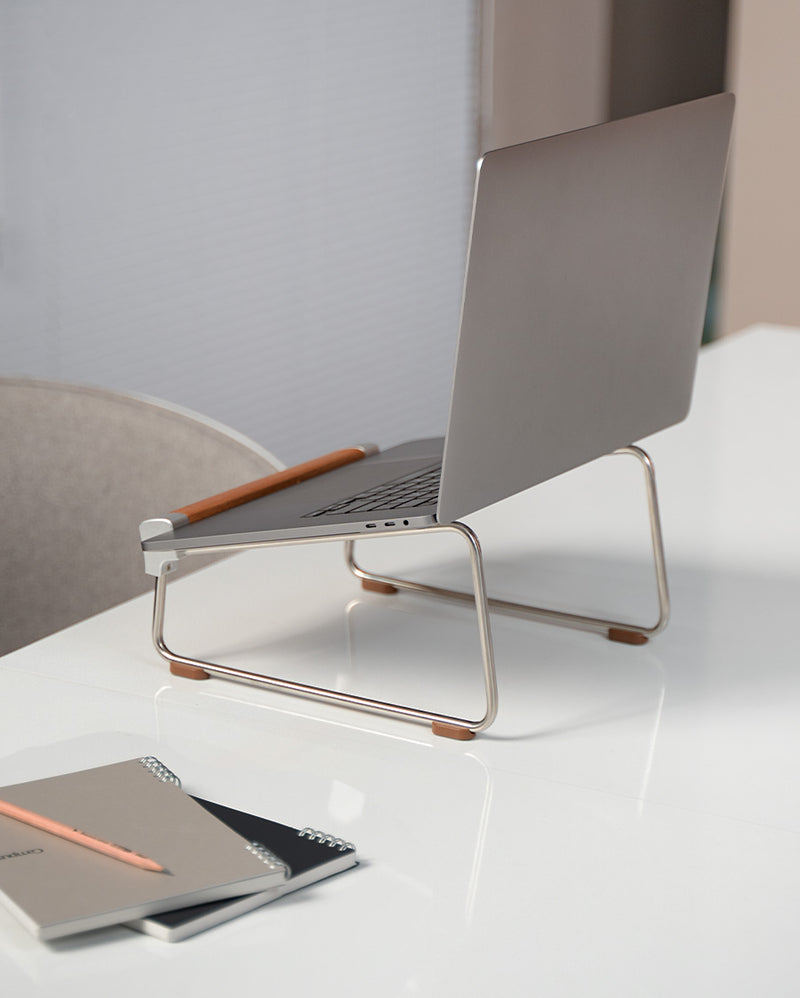 Walnut Wooden Laptop Stand: Portable Cooling, Desktop Computer Stand f