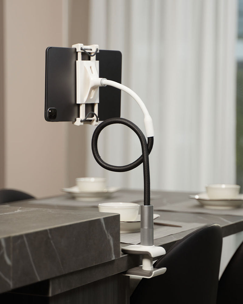 Lamicall Gooseneck Tablet Holder Stand - Flexible Arm Clip Tablet Moun