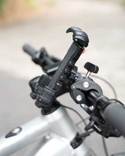 Bike Phone Holder, Handlebar Clam for Motorcycle, E-bike, Scooter, One
