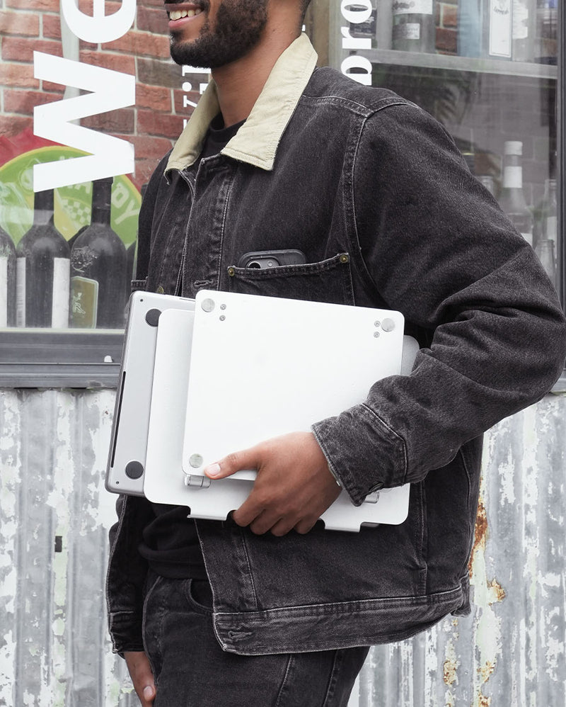 Lamicall Ergonomic Adjustable Laptop Stand for Desk, Portable Foldable