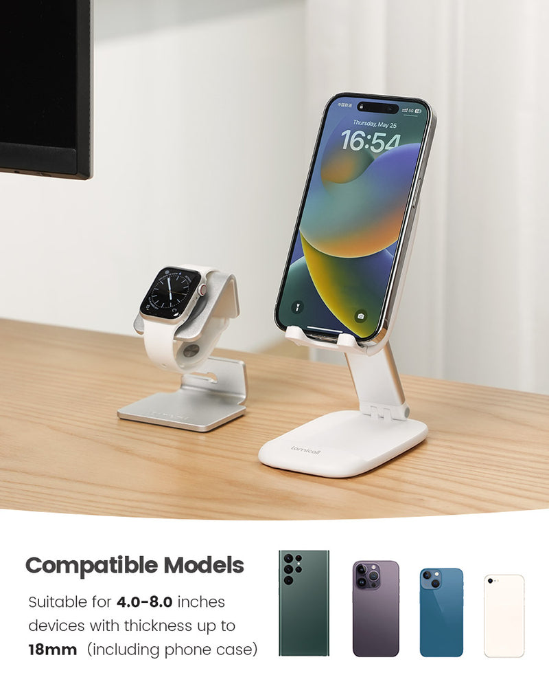 Lamicall Height Adjustable & Foldable Phone Holder for Business Trip P