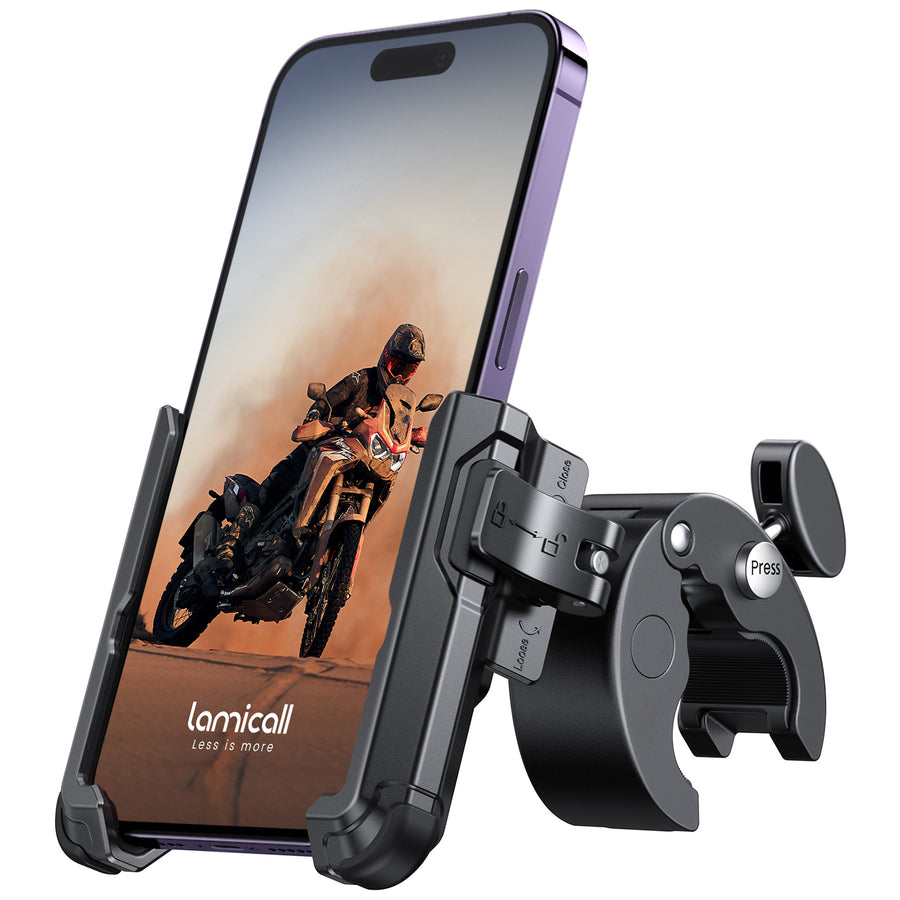 Bike Phone Mount for Bike with Quick-Release, [Camera Friendly] Motorc