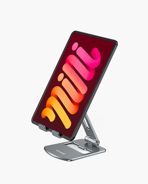 Lamicall Adjustable Foldable Tablet Stand Holder, 360 Degree Rotating