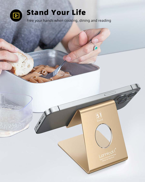 Lamicall Cell Phone Stand, Phone Dock: Cradle, Holder, Stand for Offic