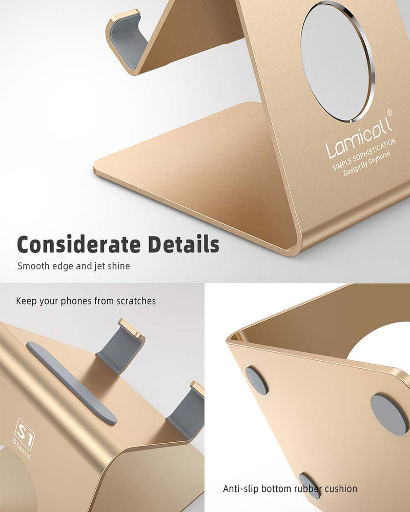 Lamicall Cell Phone Stand, Phone Dock: Cradle, Holder, Stand for Offic