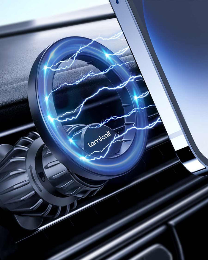 Lamicall MagSafe Car Mount - [20 Super Magnets] Air Vent Cell Phone Ho