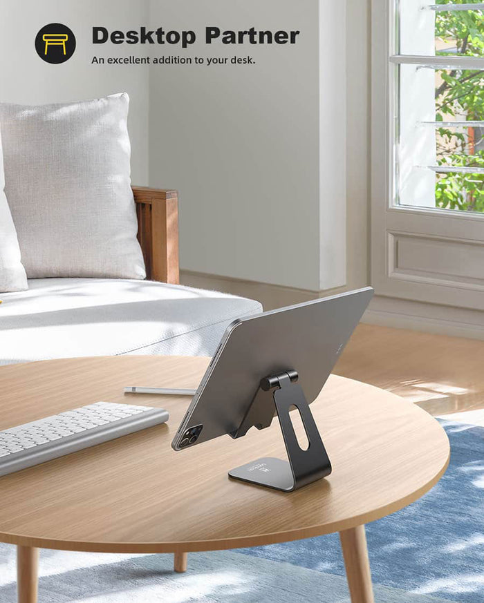 Lamicall Adjustable Cell Phone Stand, Aluminum Desktop Phone Dock Hold