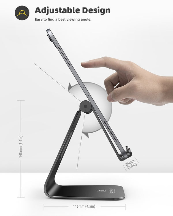 Lamicall Tablet Stand Holder for Desk - Multi-Angle Adjustable Tablet