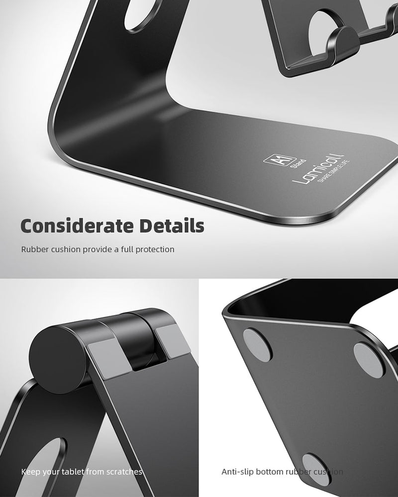 Lamicall Tablet Stand Holder for Desk - Multi-Angle Adjustable Tablet