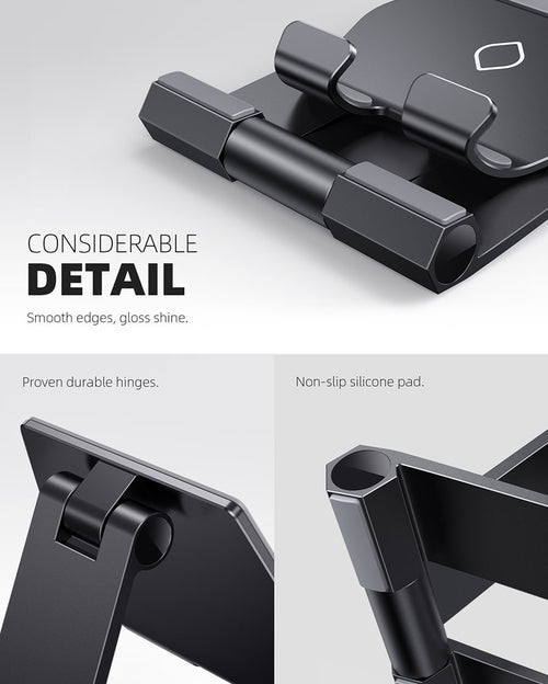 Lamicall 2024 Upgrade Super Stable Cell Phone Stand for Desk - Foldabl