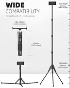 Lamicall Tablet Floor Tripod Stand Music Stand- 64.9" Tablet Holder Mo