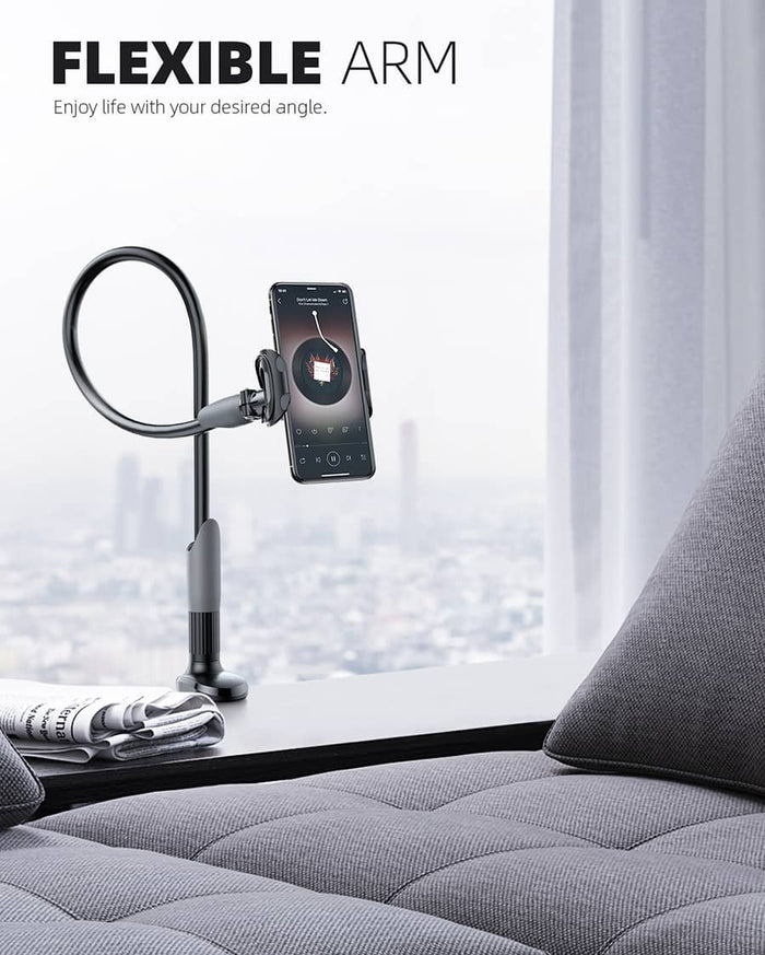 Lamicall Phone Holder Bed Gooseneck Mount - Cell Phone Clamp Clip for