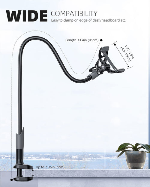Gooseneck Phone Holder Bed